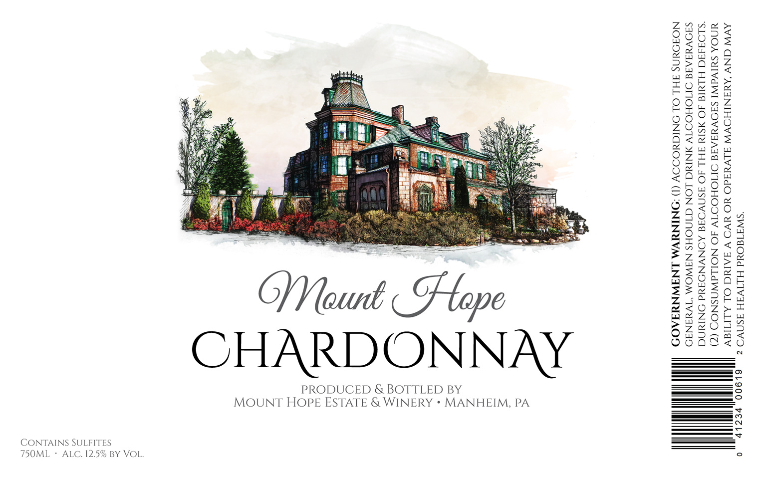chardonnay-label – Mount Hope Estate
